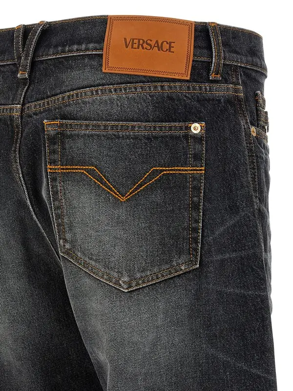 Versace Medusa Biggie Jeans - Black