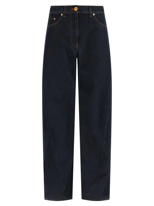 Versace Soft Wash High Waist Jeans - Blue