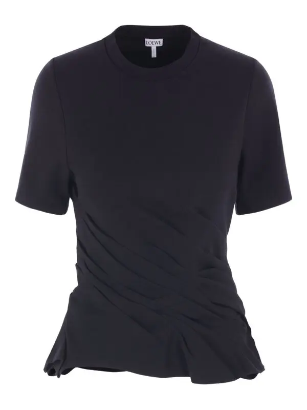 Loewe Cotton Blend T-shirt With Anagram Embroidery
