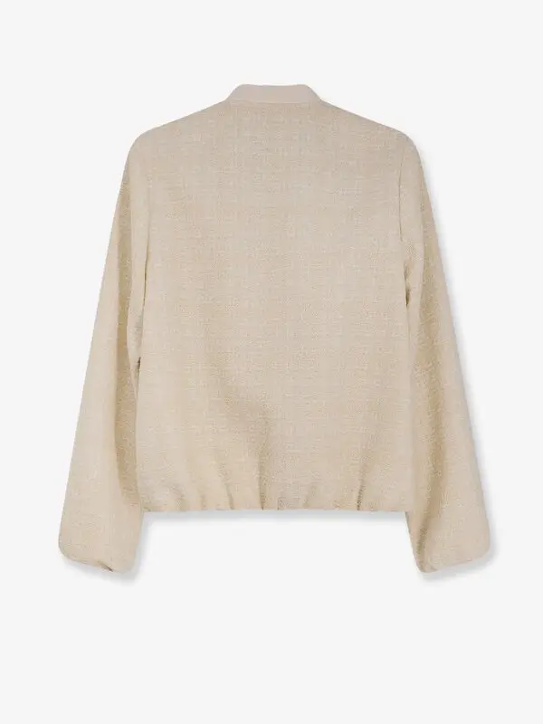 Gucci Checked Cotton Tweed Jacket With Gg Interlocking Details - Multicolor