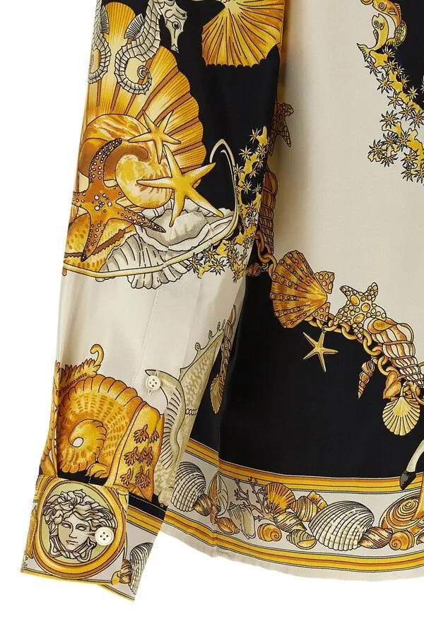Versace Coral Theatre' Shirt - Multicolor