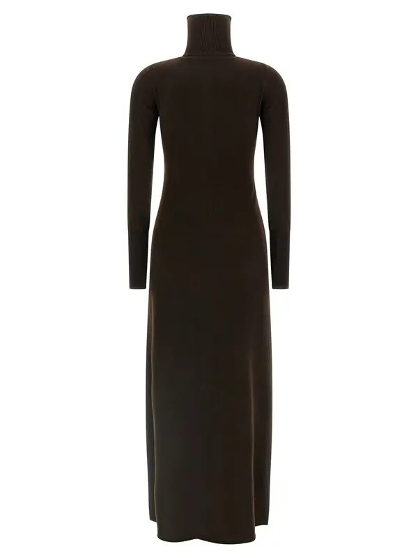TOM FORD Ribbed Cashmere High Neck Dress