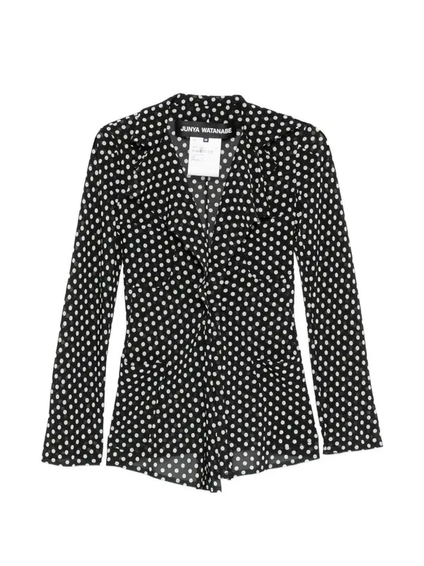 Junya Watanabe Polka-dot Ruffled Jacket - Multicolor