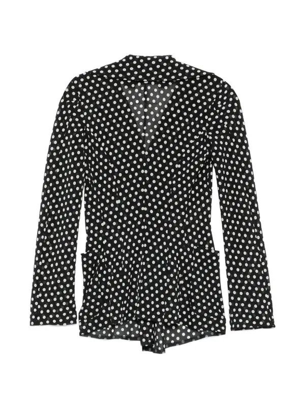 Junya Watanabe Polka-dot Ruffled Jacket - Multicolor