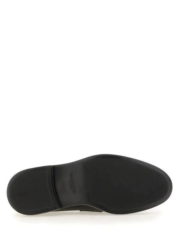Thom Browne Calf Leather Moccasin Penny Loafers - Black