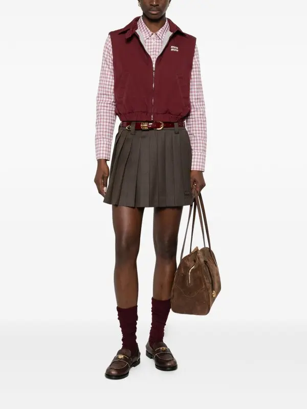 Miu Miu Wool Mini Skirt - Multicolor