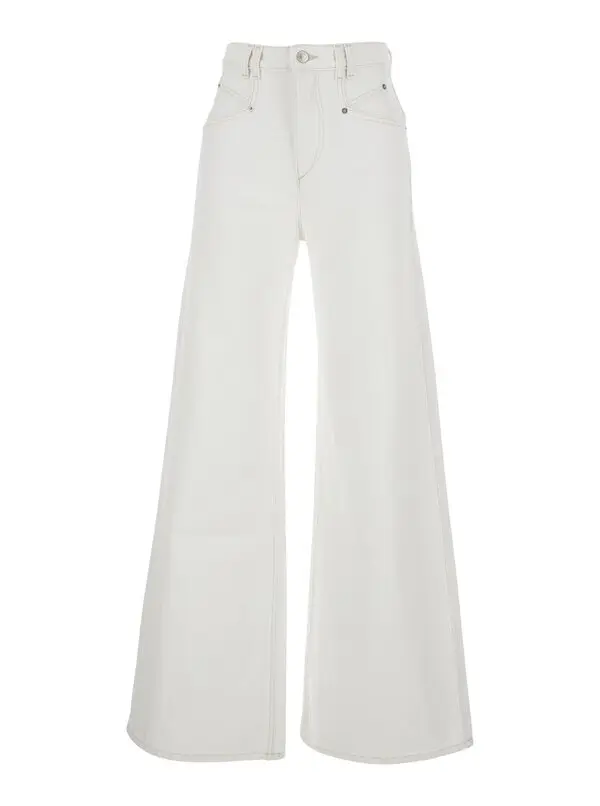 Isabel Marant Étoile Lemony' Wide Leg Jeans - Multicolor