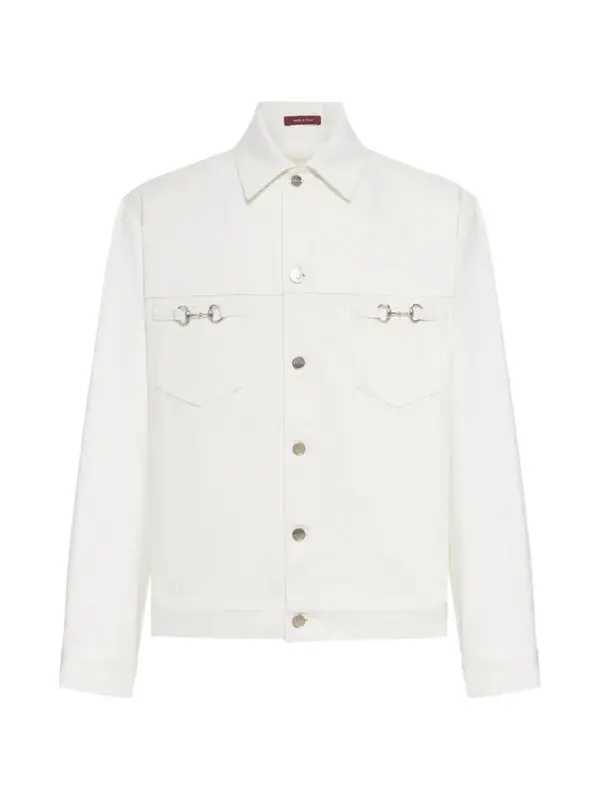 Gucci Denim Jacket With Horsebit Detail