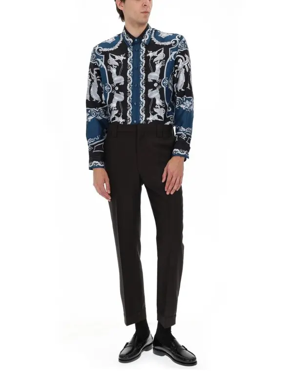 Versace Printed Silk Shirt