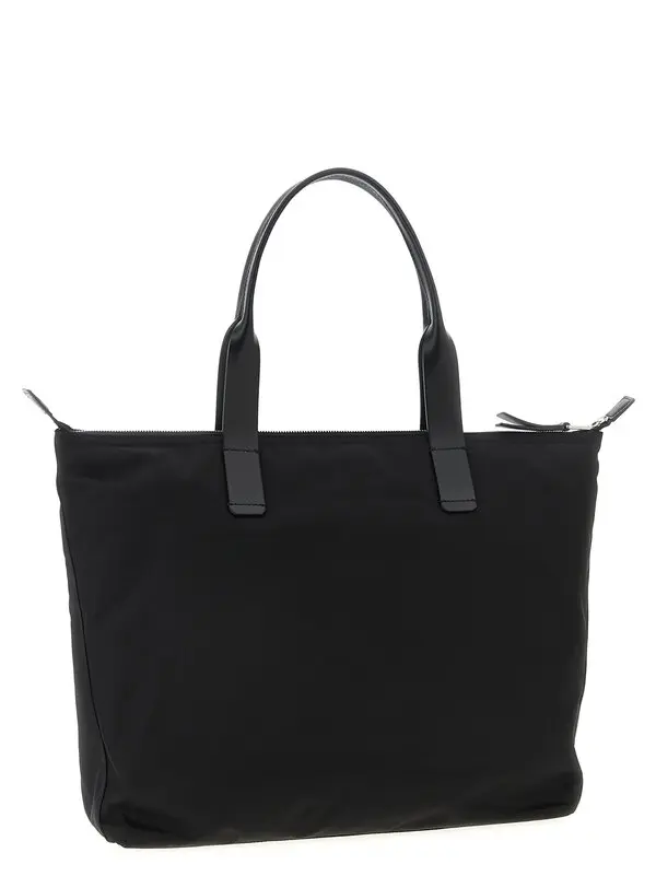 Dolce & Gabbana Medium Nylon Shopping Bag With Leather Details