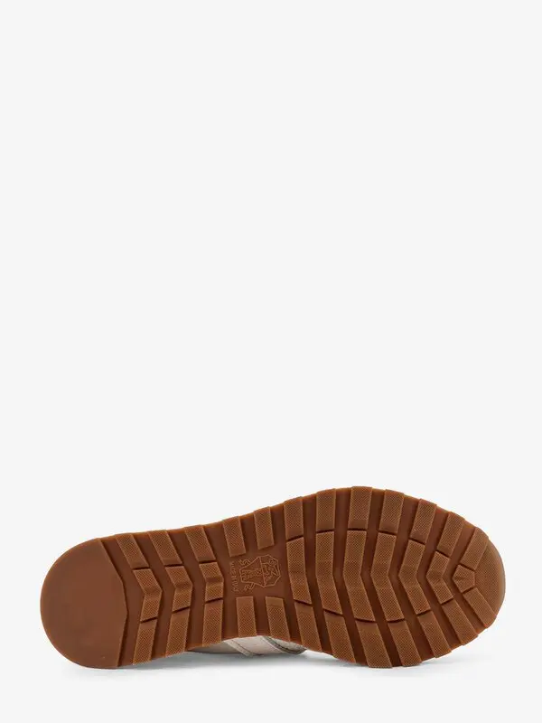Brunello Cucinelli Leather Sneakers With Monili Detail