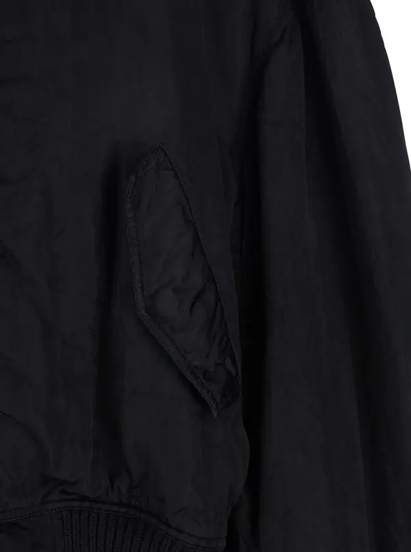 Rick Owens Secchia Flight" Bomber Jacket With Ruched Sleeves - Multicolor