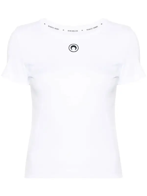 MARINE SERRE Organic Cotton Crescent Moon T-shirt - Multicolor