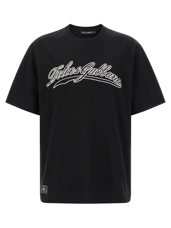 Dolce & Gabbana Logo Embroidery T-shirt - Multicolor