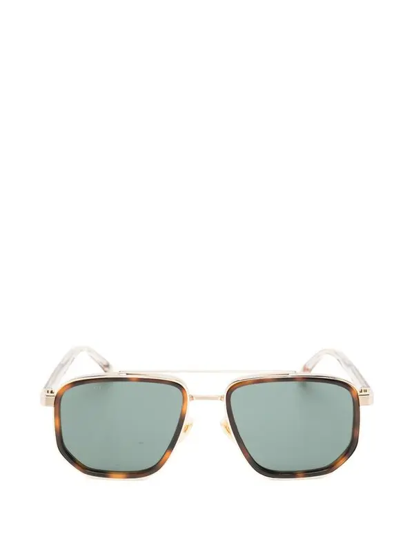 Gucci Aviator Sunglasses With Tortoiseshell Effect - Multicolor