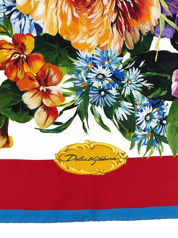 Dolce & Gabbana Floral Print Scarf - Multicolor