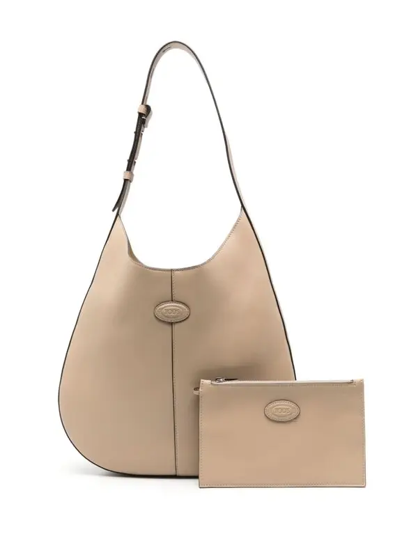 TOD'S Small Leather Hobo Bag