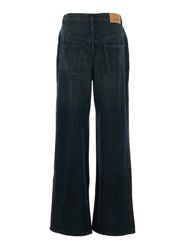 Isabel Marant Étoile Rodayna' Jeans In Blue Denim - Multicolor
