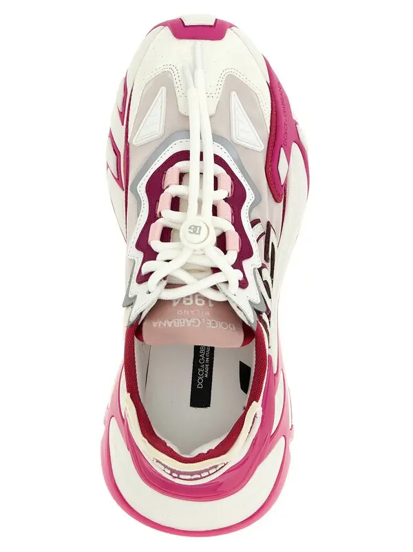Dolce & Gabbana Day Faster" Viscose And Suede Sneakers