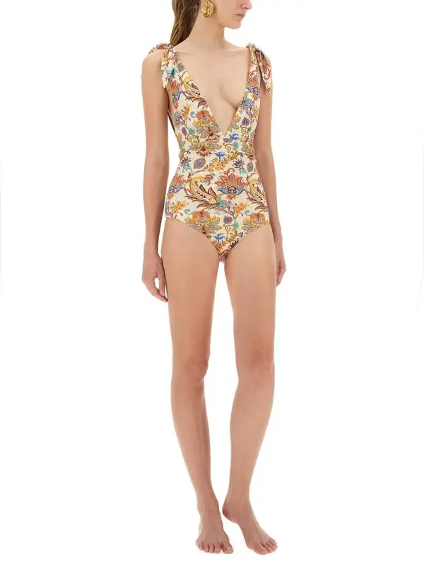 Etro Printed One-piece Swimsuit - Multicolor