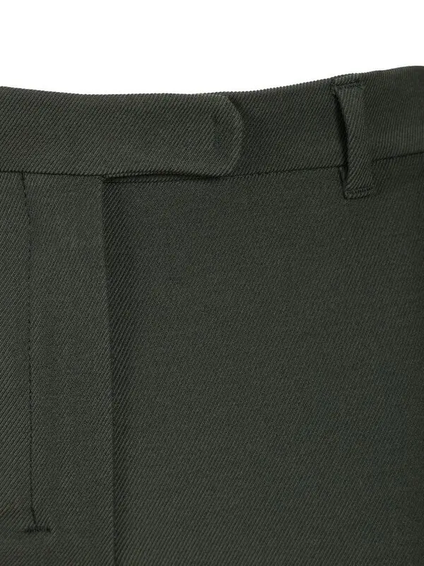 Max Mara Cotton Wide-leg Trousers - Green