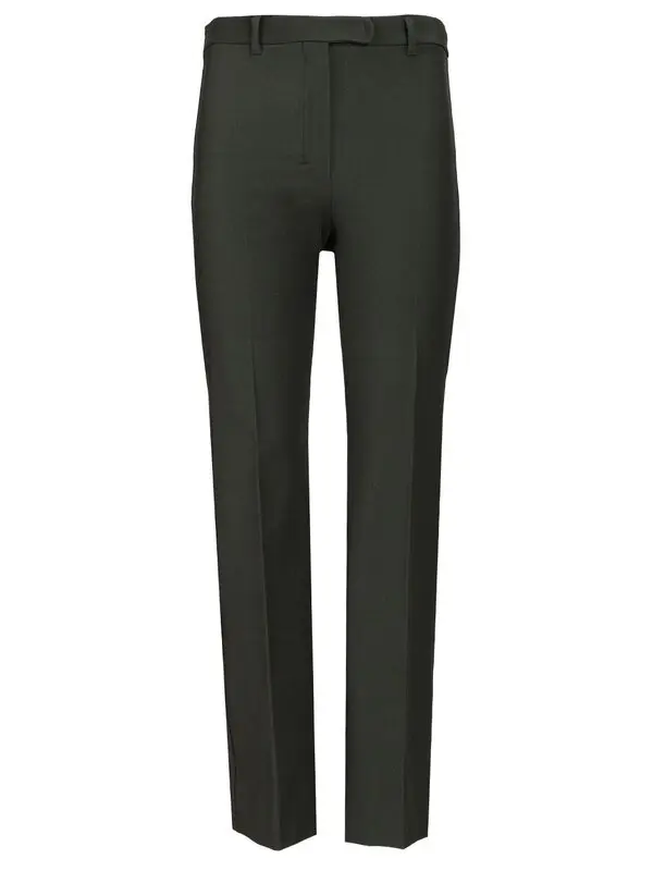 Max Mara Cotton Wide-leg Trousers - Green