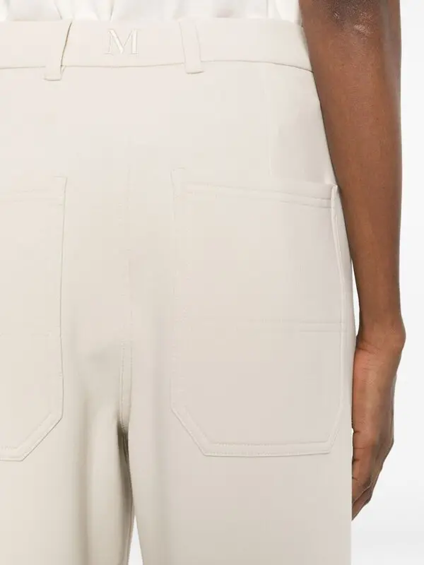 Max Mara Cotton Wide-leg Trousers - Multicolor