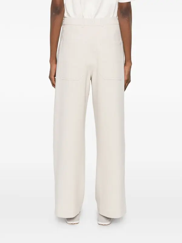 Max Mara Cotton Wide-leg Trousers - Multicolor