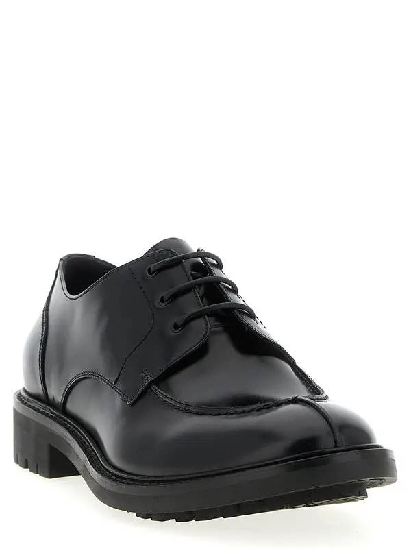 Saint Laurent Lino Leather Derby Shoes