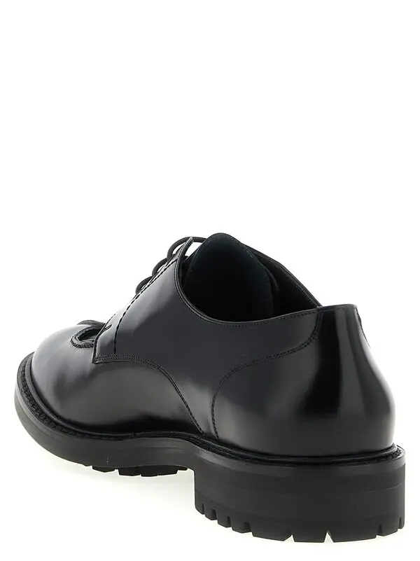 Saint Laurent Lino Leather Derby Shoes