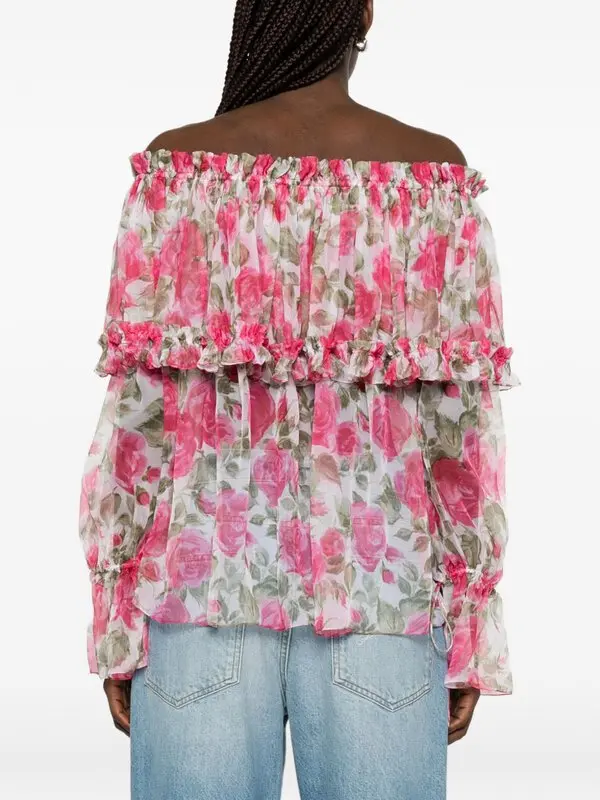 Chloé Printed Silk Top - Multicolor