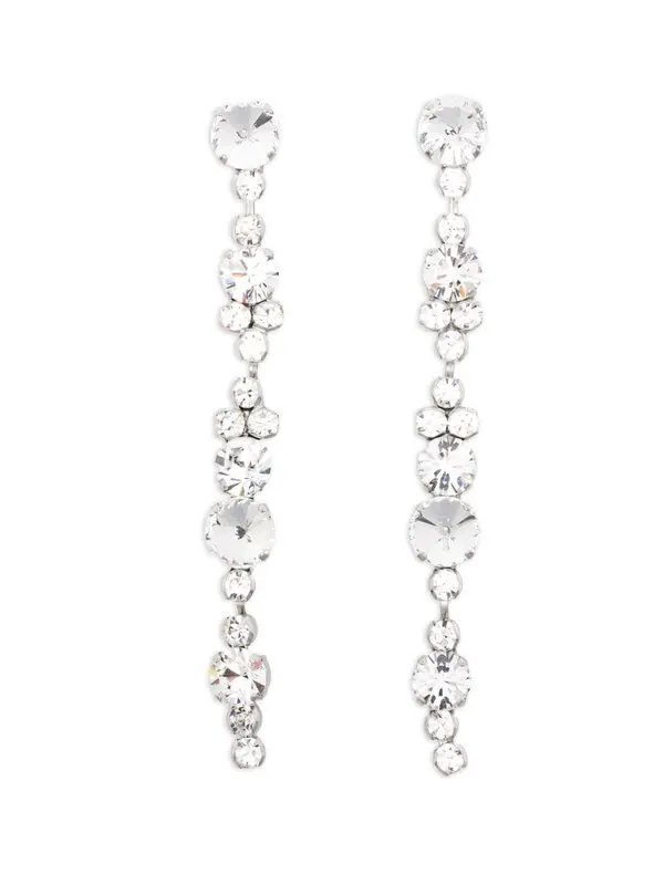 FORTE_FORTE Crystal Pendant Drop Earrings - Multicolor