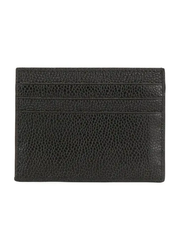 Thom Browne Card Holder With Logo - Black