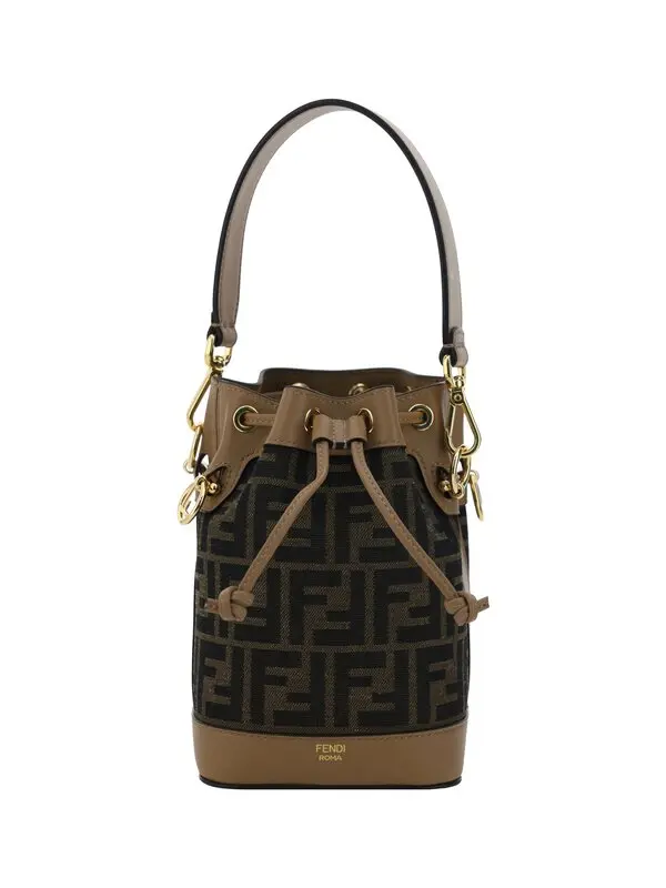 Fendi Mon Tresor Mini Bucket Bag - Brown