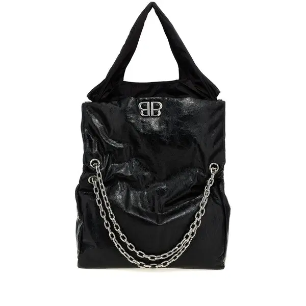 Balenciaga Calf Leather Tote Bag With Silver-tone Hardware