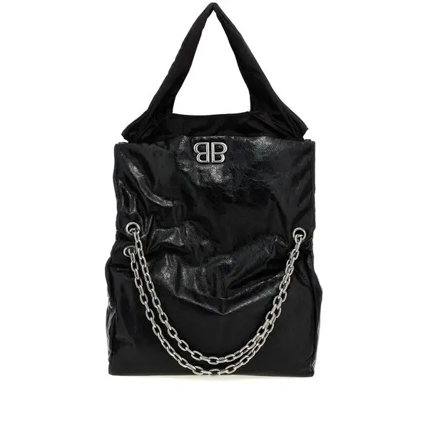 Balenciaga Calf Leather Tote Bag With Silver-tone Hardware