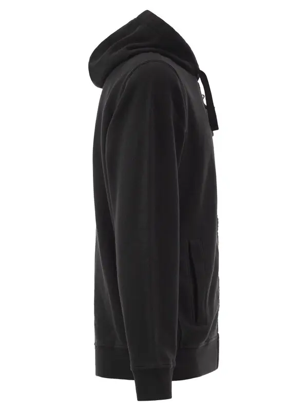 Stone Island Regular Fit Hooded Sweatshirt - Black