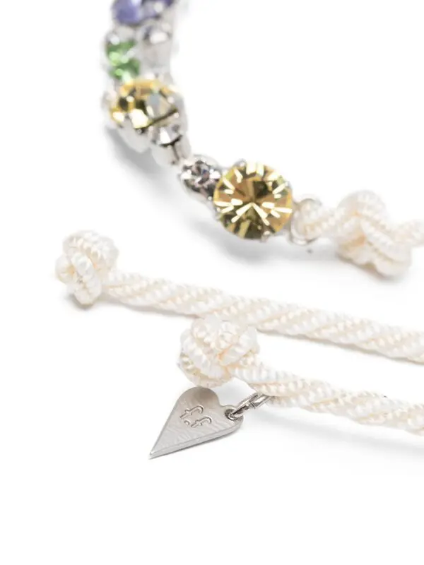 FORTE_FORTE Crystal Embellished Necklace - Multicolor