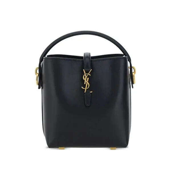 Saint Laurent Leather Mini Bag With Logo