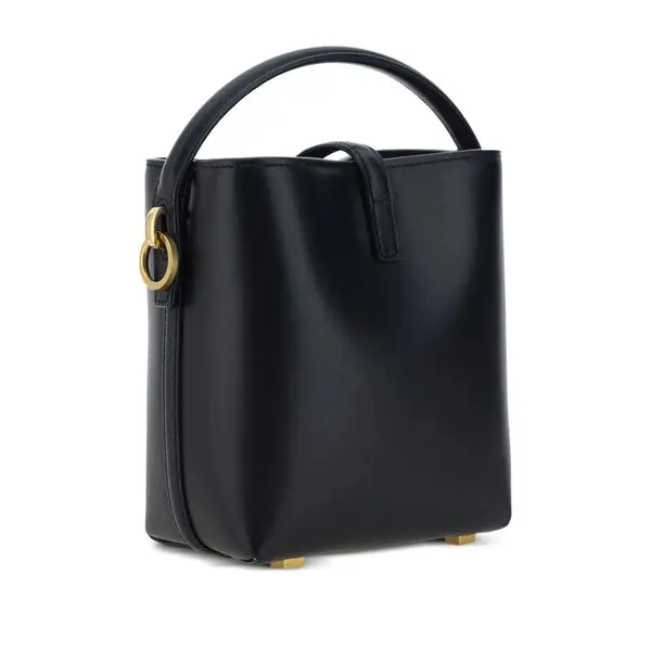Saint Laurent Leather Mini Bag With Logo