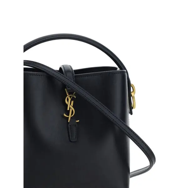 Saint Laurent Leather Mini Bag With Logo