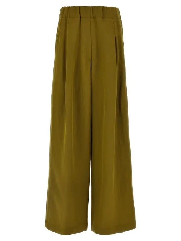 Dries Van Noten Pila Wool Blend Pants - Green