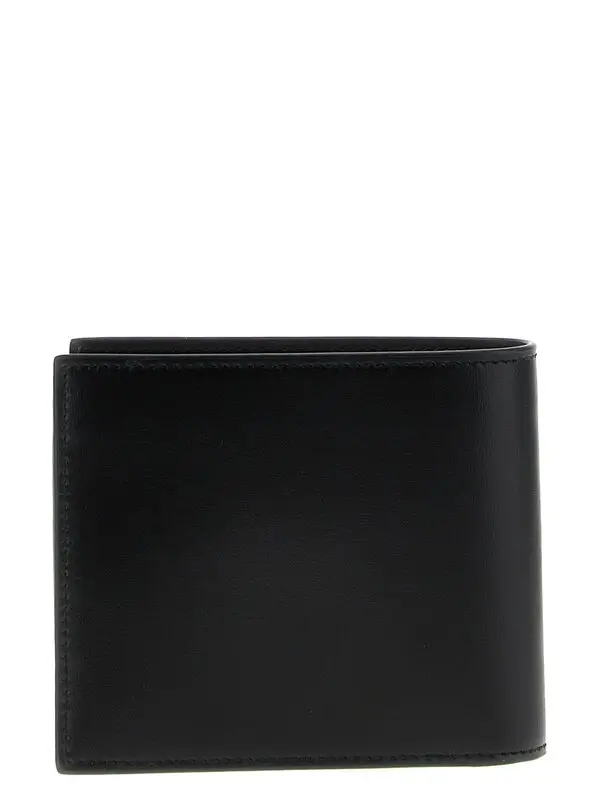 Saint Laurent Logo Leather Wallet - Black