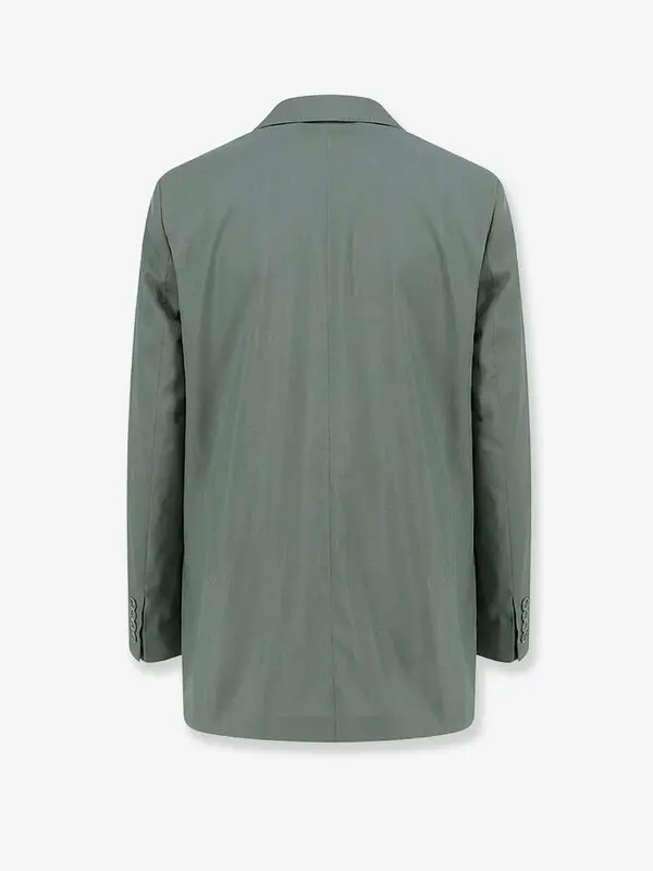 Max Mara Virgin Wool And Silk Double-breasted Blazer - Multicolor