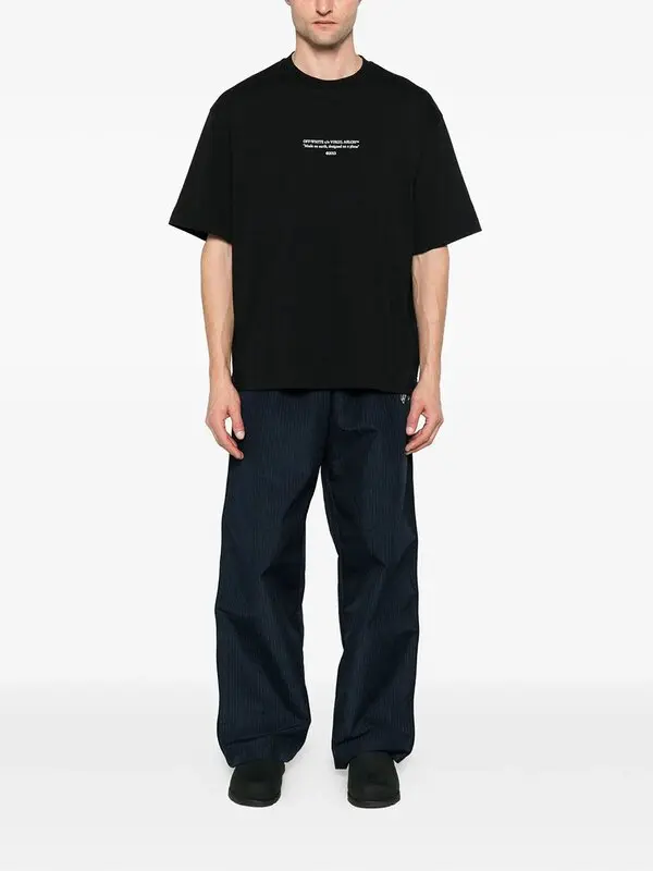 Off-White Statement Cotton Skate T-shirt - Black