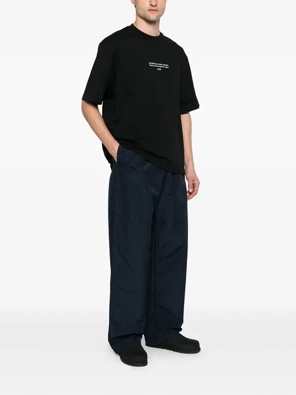 Off-White Statement Cotton Skate T-shirt - Black