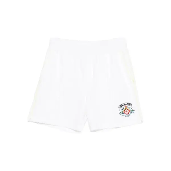 Casablanca Monogram Jacquard Bermuda Shorts - White