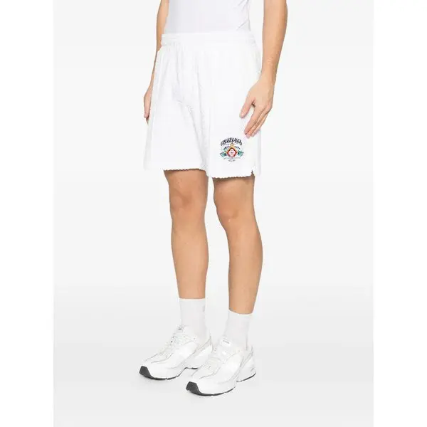 Casablanca Monogram Jacquard Bermuda Shorts - White