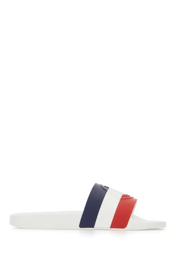 Moncler Slides With Logo Detail - Multicolor