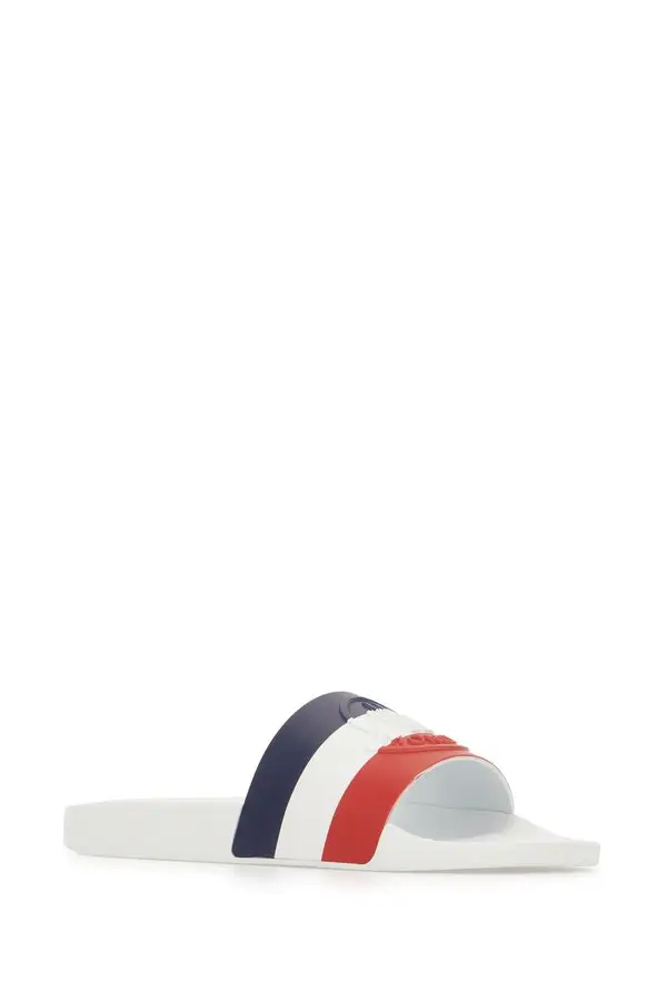 Moncler Slides With Logo Detail - Multicolor